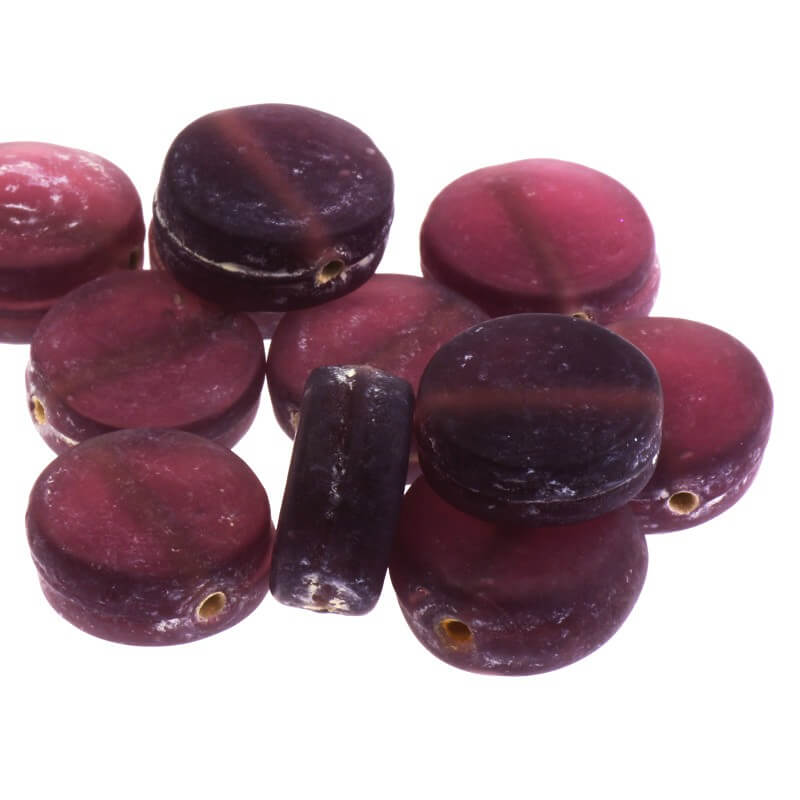 Mentos bead, matt dark green 18x9mm, 2 pcs SZMAPA034 - Manzuko